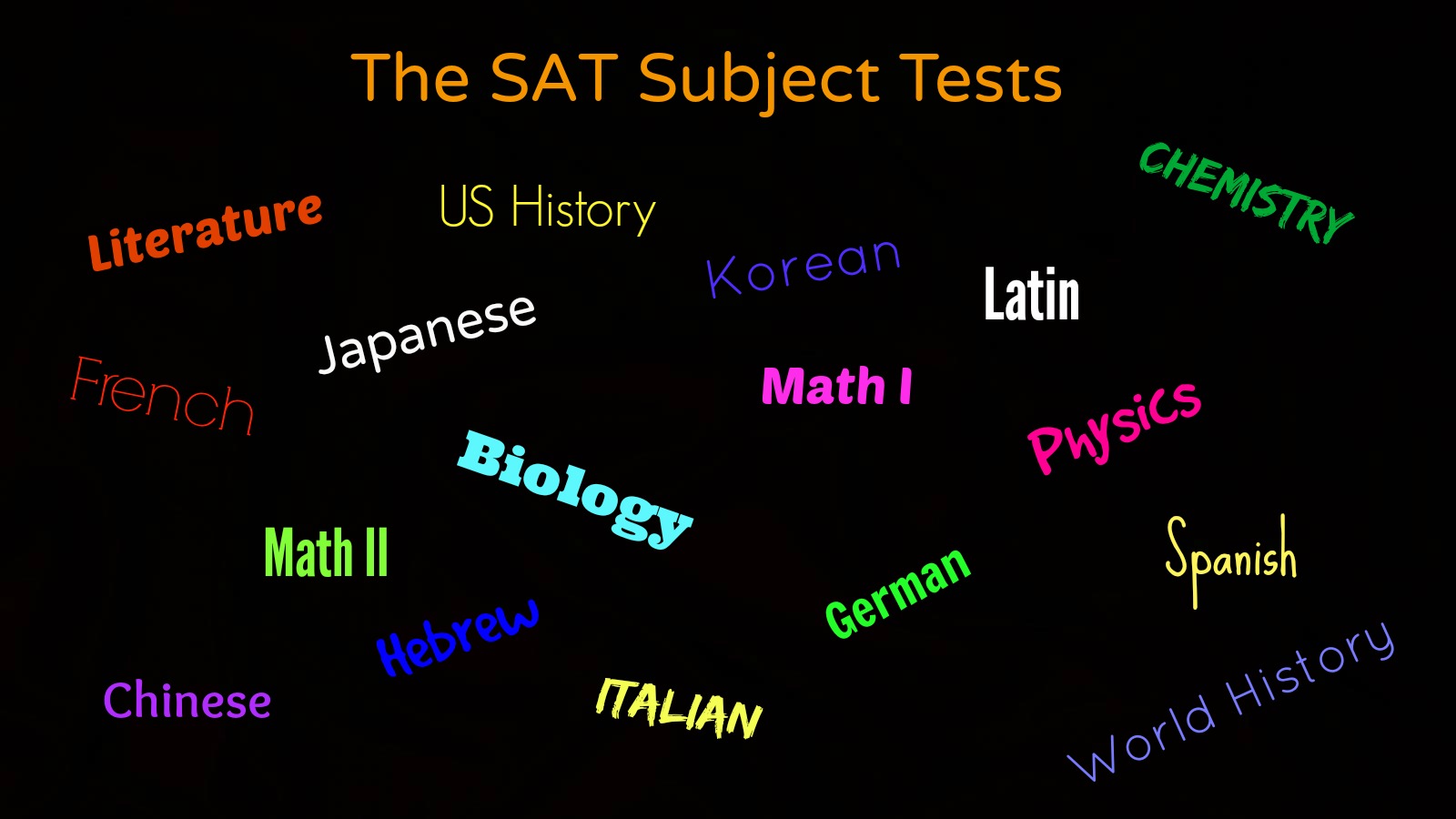 What Are The SAT Subject Tests Student Tutor Blog
